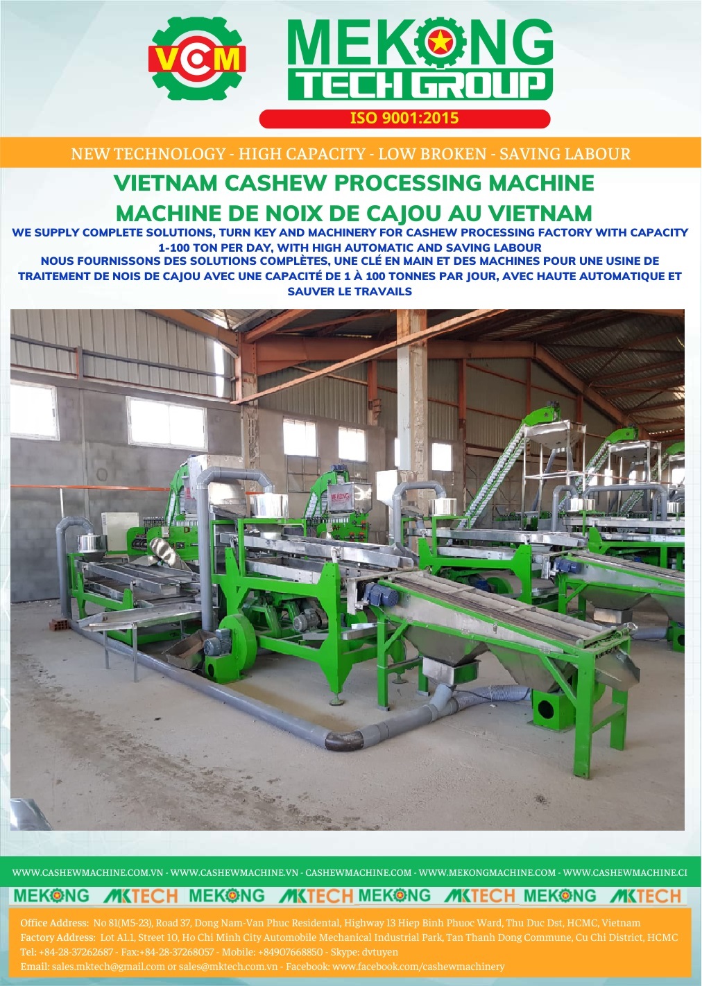 Automatic Small cashew processing plant new model 2022 - VIETNAM-MEKONG ...