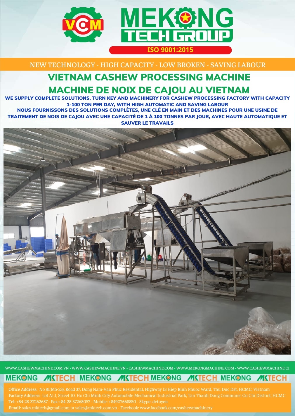 Automatic cashew peeling machine the best model MEKONG 2022 - VIETNAM ...