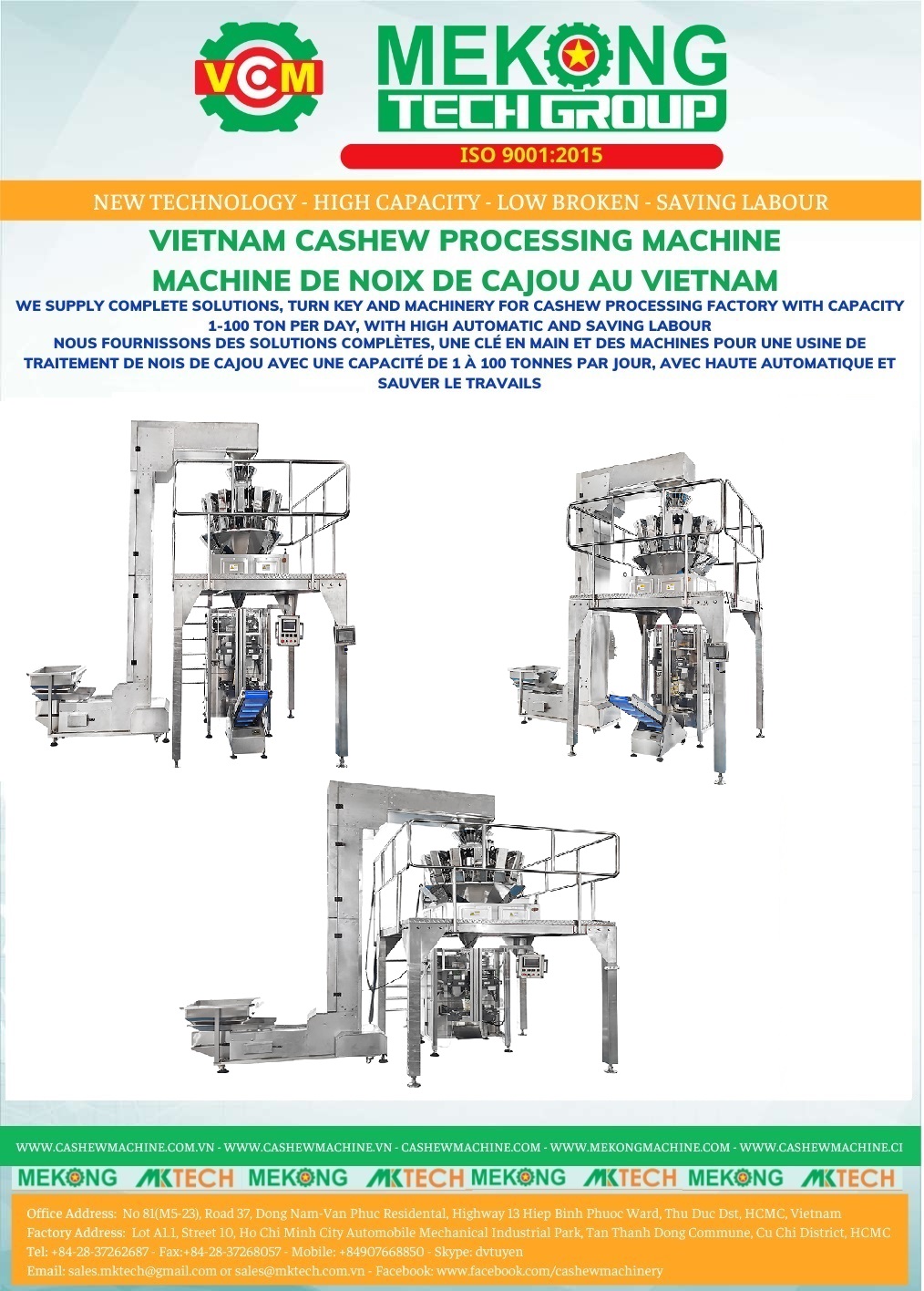 Automatic cashew nut packing machine high quality and capacity 60 bag/min - VIETNAM-MEKONG ...